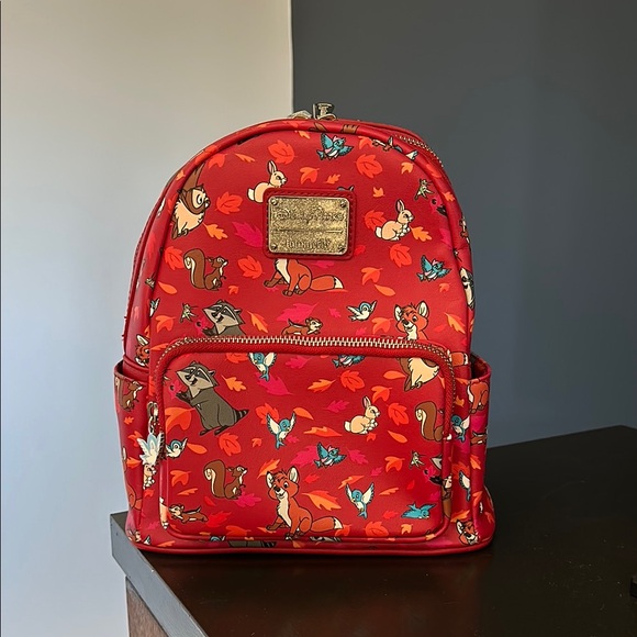 Loungefly | Bags | Loungefly Red Animal Print Backpack | Poshmark